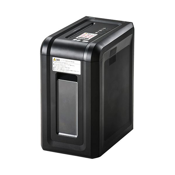 サンワダイレクト電動シュレッダー（静音） A4 マイクロカット・8枚同時細断・連続15分使用・高速細断・カード対応 400-PSD0351台 送料無料