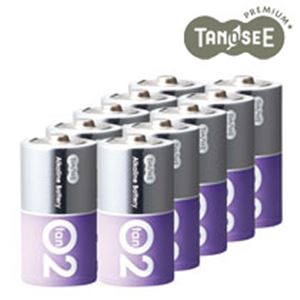 （まとめ）アルカリ乾電池プレミアム 単2 10本入×10箱 パワフルなエネルギーを持つ、アルカリ乾電池のプレミアムな進化形 1箱に10本の単2サイズを詰め込んで、10箱セットでお届けします 送料無料