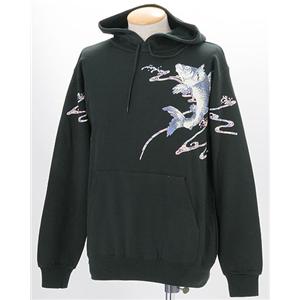 驚愕の10柄まっちゃん愛用ブランド 語れる立体和柄パーカー　青い登鯉　S クールでカッコいい 驚愕の10柄 まっちゃん愛用ブランド 語れる立体和柄パーカー 青い登鯉 S 送料無料