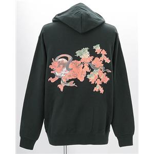 驚愕の10柄まっちゃん愛用ブランド 語れる立体和柄パーカー　鬼紅葉　M クールでカッコいい 驚愕の10柄 まっちゃん愛用ブランド 語れる立体和柄パーカー 鬼紅葉 M 送料無料