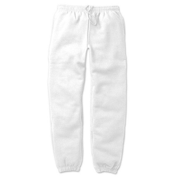 12.4oz ヘビーウェイト 裏起毛 パンツ XXLサイズ ホワイト 綿混 男女兼用 保温力抜群 肌触り良い スーパーヘビーウェイト 白 送料無料
