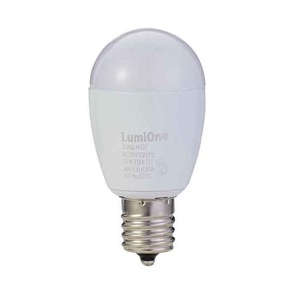 （まとめ） インターテクノロジー LED電球 ミニクリプトン形 E17口金 5.5W 3000K 電球色 LDA6L-H-E17 1個 【×3セット】 送料無料