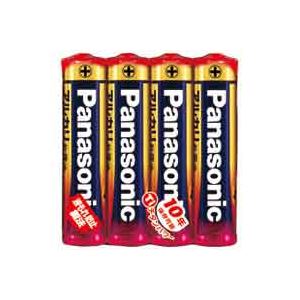 （まとめ）Panasonic パナソニック アルカリ乾電池 単4(4本) LR03XJ4SE【×10セット】 エネルギー溢れる生活を叶える パワフルなアルカリ乾電池、あなたの家電と共に輝く単4サイズ4本セット 10セットでお得にGET 送料無料
