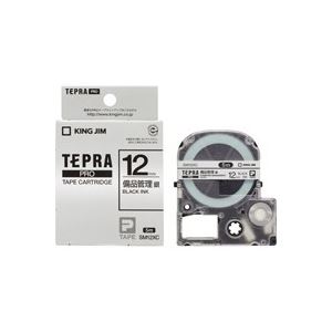 (業務用5セット) キングジム テプラPROテープ/ラベルライター用テープ 【備品管理ラベル/幅：12mm】 SM12XC