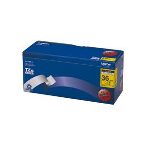ブラザー BROTHER ピータッチ TZeテープ ラミネートテープ 36mm 黄/黒文字 業務用パック TZE-661V 1パック(5個) 送料無料