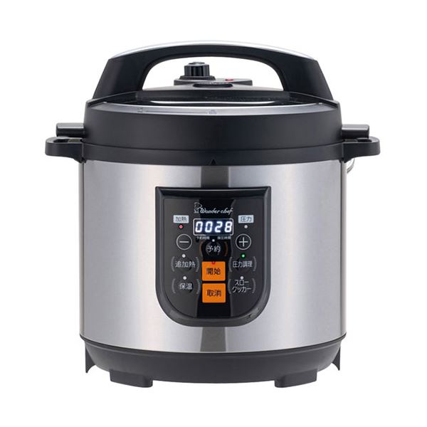 ワンダーシェフ 家庭用マイコン電気圧力鍋 8.0L OEDF80「楽ポンPRO」 310385 安心の電気調理で手間いらず! 8.0Lの大容量プロ仕様圧力鍋! マイコン搭載で使いやすさ抜群! 家庭用圧力調理器具の決定版! 送料無料