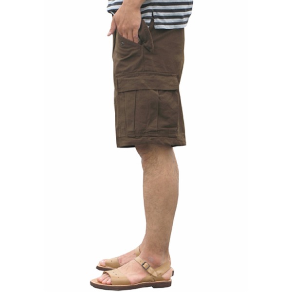 USタイプ M-65 フィールド ショート丈 短い パンツ メンズ Sサイズ ブラウン レプリカ 米軍 US軍 ミリタリーパンツ 軍モノ ショーツ 茶