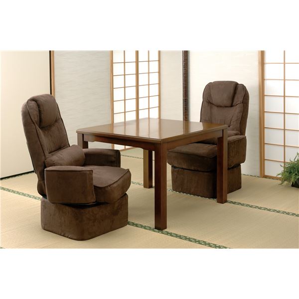 こたつテーブル 机 本体 【正方形 ハイタイプ 高い 】 幅80cm×奥行80cm×高さ67cm 正方形 木製脚 フレーム 通年使用可 〔和室 洋室〕 送料無料