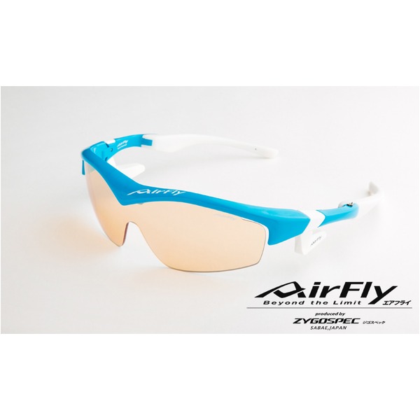 AirFly（エアフライ）ノーズパッドレススポーツサングラス ユニセックス スカイブルー AF-201 C5 青