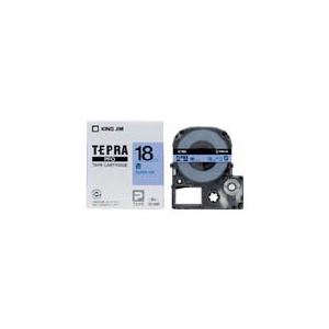 キングジム テプラPROテープ 青に黒文字 18mm 5本 輝く青と黒の文字、18mmのプロテープが5本セット あなたの仕事を効率化するキングジムのテプラPROテープ 送料無料