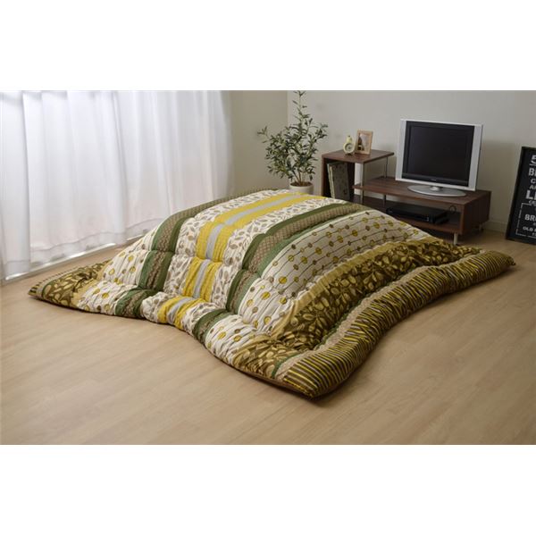 軽量 こたつ布団 【ブラウン 約205cm×245cm】 洗える ウォッシャブル 長方形 ピーチスキン 〔リビング〕 茶 送料無料