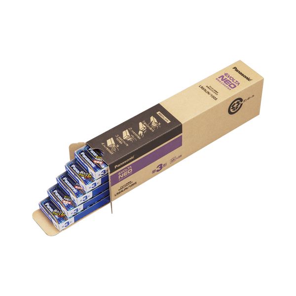 パナソニック EVOLTA NEO アルカリ乾電池 単3形 100本パック LR6NJN／100S 超えた耐久力 驚異の持続力 最新アルカリ乾電池100本パック エボルタNEO LR6NJN／100S 送料無料