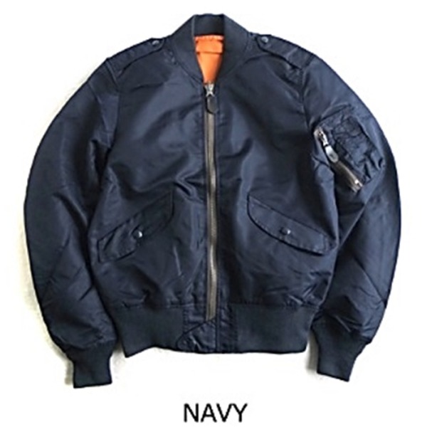 US L-2B フライト ジャケット 7448E モデル レプリカ S ネイビー ミリタリーウェア ミリタリージャケット アウター