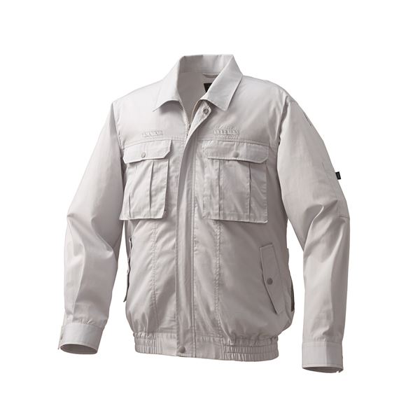 KU92100 空調服 R 綿・ポリ混紡 フルハーネス仕様 服のみ シルバー 4L 送料無料
