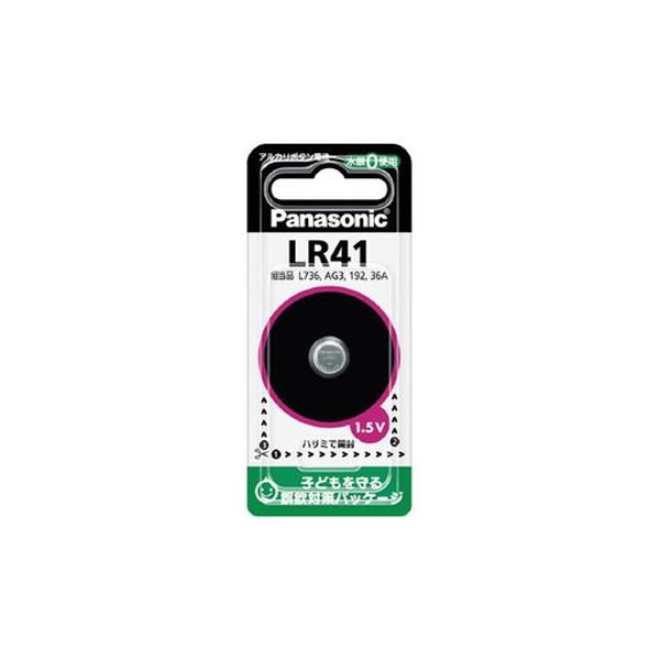 （まとめ）Panasonic アルカリボタン電池 LR41P【×30セット】 送料無料