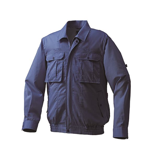 KU92100 空調服 R 綿・ポリ混紡 フルハーネス仕様 服のみ ネイビー 4L 送料無料
