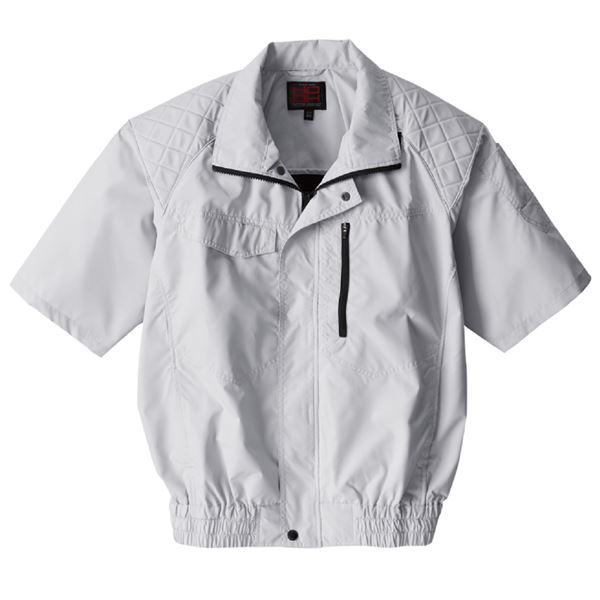 鳳皇 V5577 フルハーネス対応冷感半袖ブルゾン シルバーグレー 服のみ サイズ3L