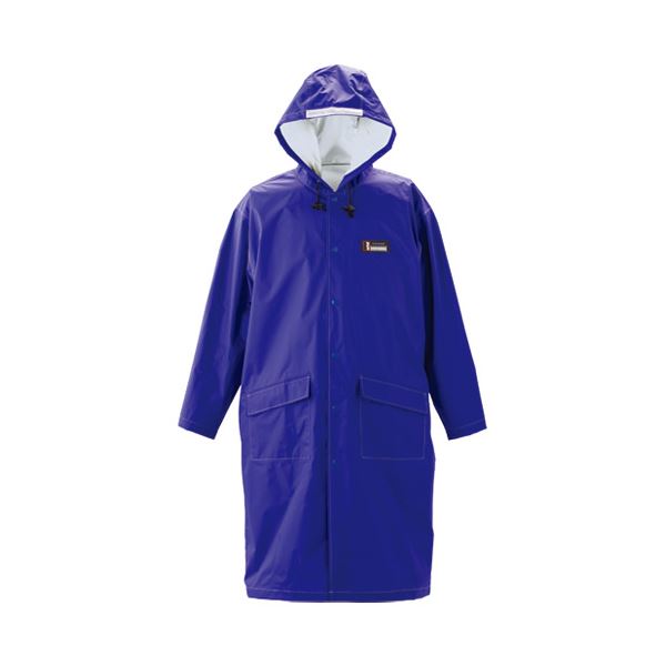(まとめ）川西工業 防水レインパーカー ブルー【×2セット】 青