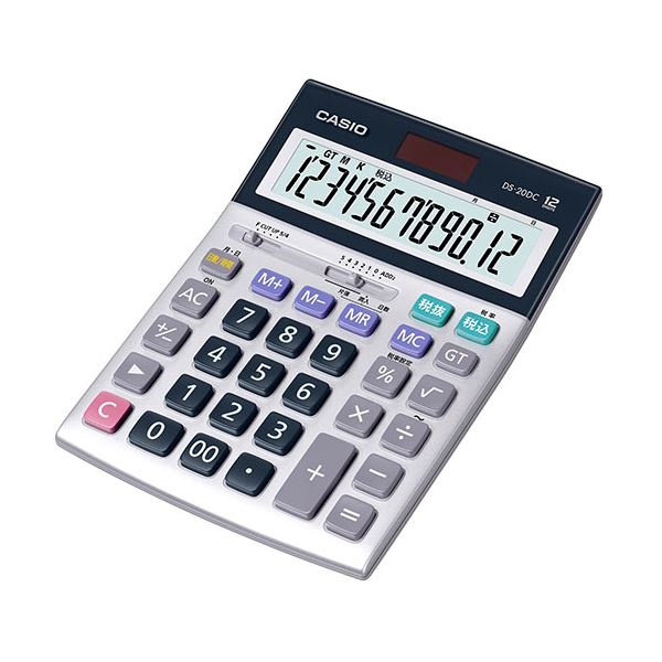 カシオ計算機 CASIO 実務電卓(日数＆時間計算タイプ) デスク (テーブル 机) タイプ12桁 DS-20DC-N 送料無料