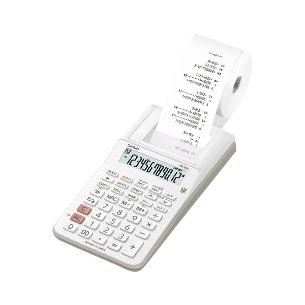カシオ プリンター電卓 ホワイト HR-8RC-WE 白 速く、正確で美しい白いカシオプリンター電卓 使いやすくスタイリッシュなデザインで計算の楽しさを広げ、ビジネスに新たな可能性をもたらします 未来への一歩を踏み出しましょう 白 送料無料