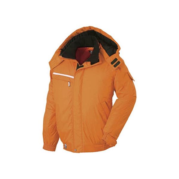 ジーベック 582582 防水防寒ブルゾン オレンジ LL 582-82-LL 1着 冷たさを感じずに快適に着用 驚きの防水防寒ブルゾン オレンジ色で目立つ サイズLL 送料無料