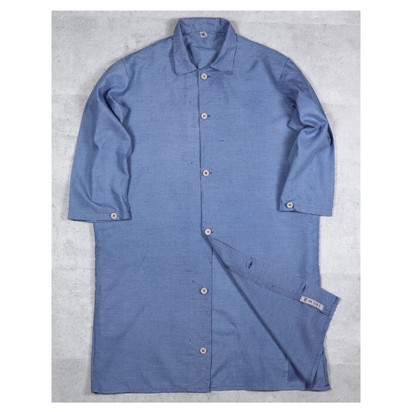 スウェーデン軍 放出 ドクターコート 7分袖 M ネイビー 未使用 デッドストック ポリコットン ミリタリーウェア ミリタリーコート