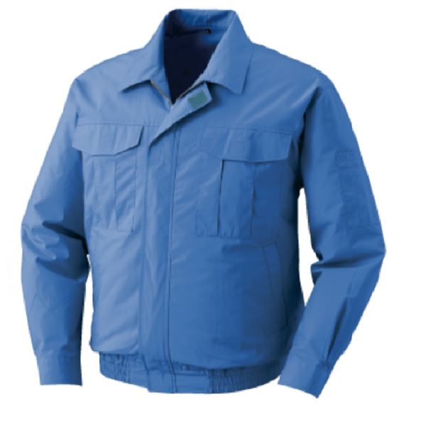 KU90550 空調服 R 綿薄手 服のみ ライトブルー 5L 青