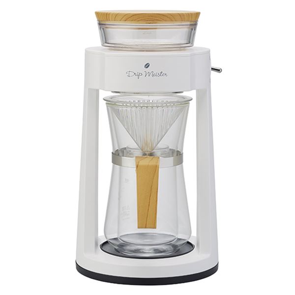 コーヒー ハンドドリップセット 幅16.8cm ホワイト ドリッパー サーバー 計量スプーン付 ポータブルドリップマイスター 珈琲 白 送料無料