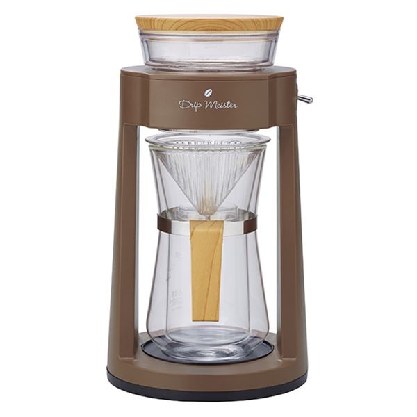コーヒー ハンドドリップセット 幅16.8cm モカブラウン ドリッパー サーバー 計量スプーン付 ポータブルドリップマイスター 珈琲 茶 送料無料