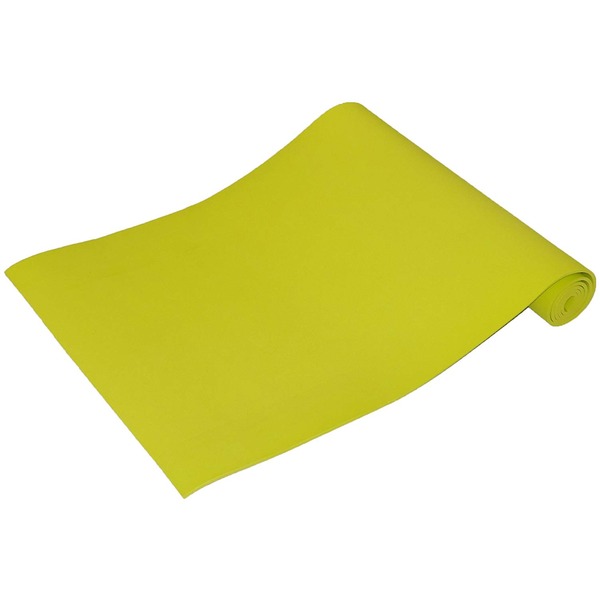 軽量 ヨガマット/ストレッチマット 【厚さ6mm イエロー×6本】 約幅610mm×長1730mm 『NatuRani』 〔スポーツ用品〕 黄