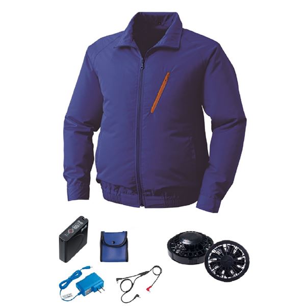 KU90510 空調服 R ポリエステル製 FAN2200B・RD9261・LISUPER1セット ブルー 3L 青 送料無料