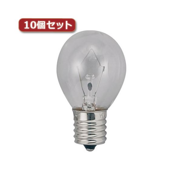 （まとめ）YAZAWA ミニランプ S35 E17 8W クリア10個セット S351708CX10【×3セット】 送料無料