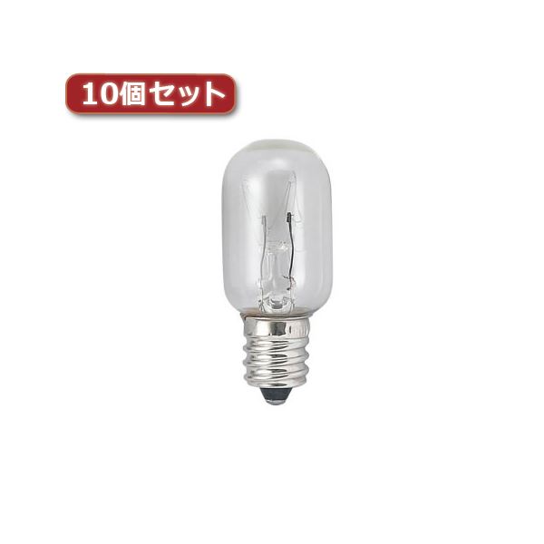 （まとめ）YAZAWA ナツメ球 E17 20W クリア10個セット T201720CX10【×2セット】 送料無料
