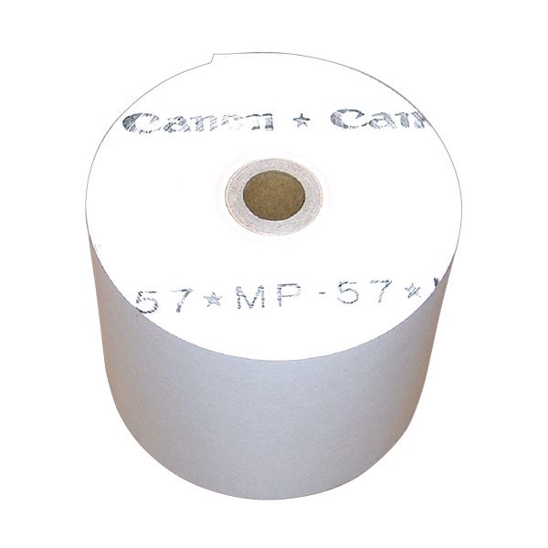 (まとめ) キヤノン ロールペーパー MP-57幅57mm 5583A002 1パック(5巻) 【×10セット】 キヤノンの進化したロールペーパー、計算もスムーズで便利な使い捨てタイプ 快適な計算作業と時間節約をサポートします 送料無料