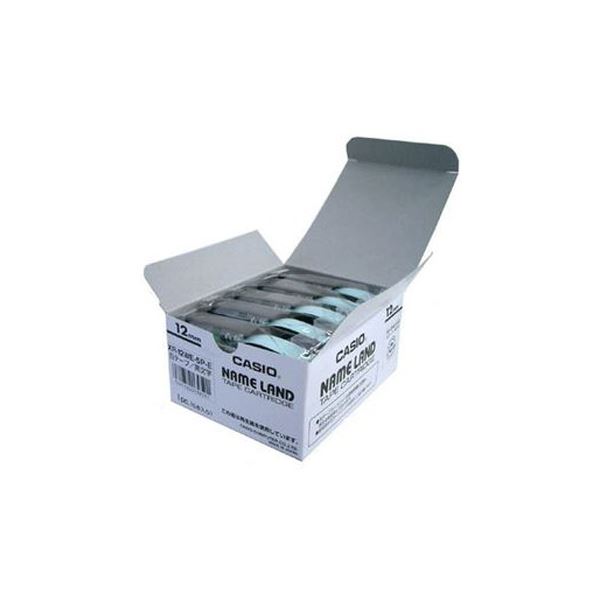 カシオ計算機 テープ XR-12WE-20P-E 白に黒文字 12mm20個 送料無料