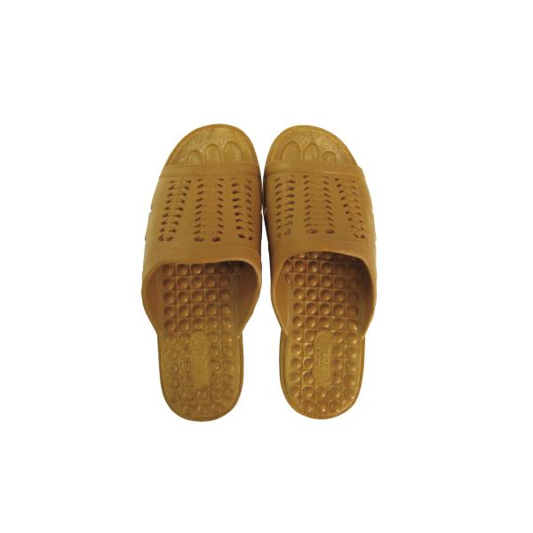 (まとめ）ニッポンスリッパ 成型サンダル 紳士用 M キャメル【×10セット】