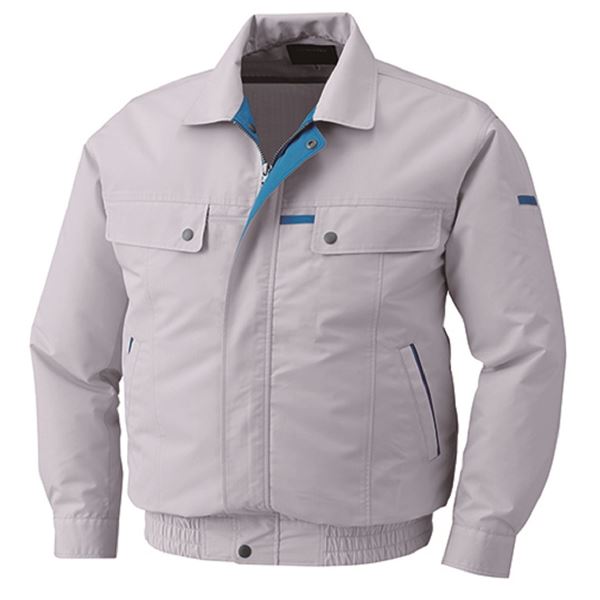 KU90450 空調服 R 綿・ポリ混紡 脇下マチ付き シルバー 3L 進化した空調服で快適な着心地 3Lサイズで体型にぴったり 暑さや湿気を忘れ、快適な作業環境を手に入れよう 仕事もプライベートも、いつでも快適な空調を楽しもう 送料無料