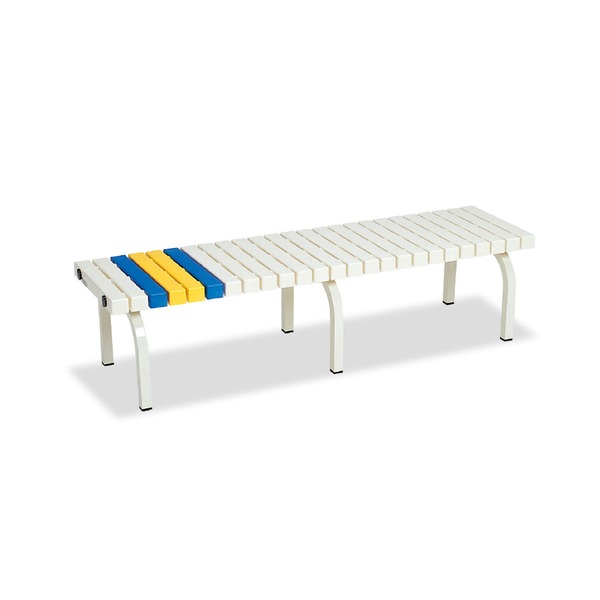 ホームベンチ 1500 白 ホワイト W1503×D400×H365mm テラモト 組立式 白