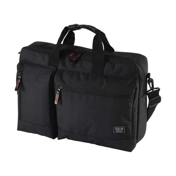 FIX IN 3WAYキャリングバッグ 撥水 ブラック CB-276BK 1個 黒