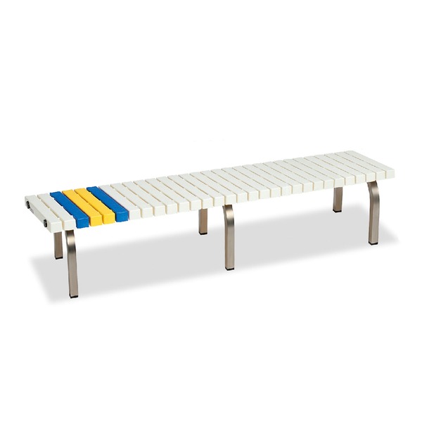 ホームベンチ ステン 1800 白 ホワイト W1801×D400×H365mm テラモト 組立式 白