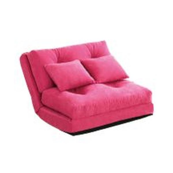 3WAY ソファーベッド 【シングル 幅90cm ピンク】 日本製 パイプフレーム ウレタン クッション2個付き 完成品 〔リビング〕 送料無料の通販はau PAY マーケット - 夢の小屋 ...