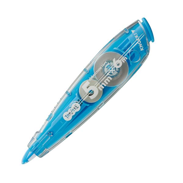 (まとめ) TANOSEEノック式修正テープ（使い切り） 5mm幅×6m ブルー 1個 【×50セット】 青 瞬時に使える 手軽に使い切り 便利なノック式の通販はau PAY マーケット ...