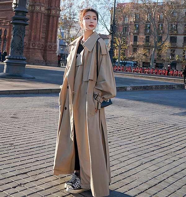 送料無料】トレンチコート レディース 秋コート スプリングコート 超