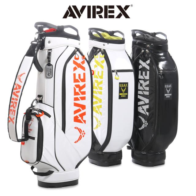 【レビュー投稿で+5％還元】アヴィレックス ゴルフ キャディバッグ カート型 5分割 8.5型 2.6kg 46インチ メンズ AVG2F-BA1 エアフォース AVIREX 軽量 ミリタリー sh_of agesugi_sfa クリスマス_mp