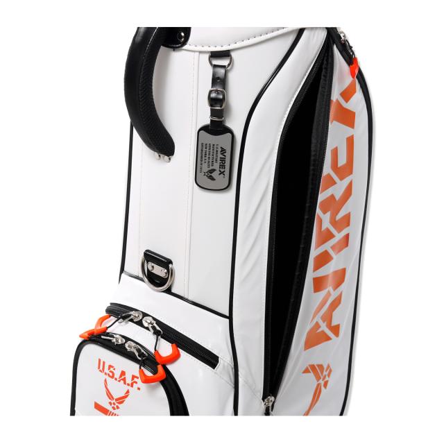 【レビュー投稿で+5％還元】アヴィレックス ゴルフ キャディバッグ カート型 5分割 8.5型 2.6kg 46インチ メンズ AVG2F-BA1 エアフォース AVIREX 軽量 ミリタリー sh_of agesugi_sfa クリスマス_mp