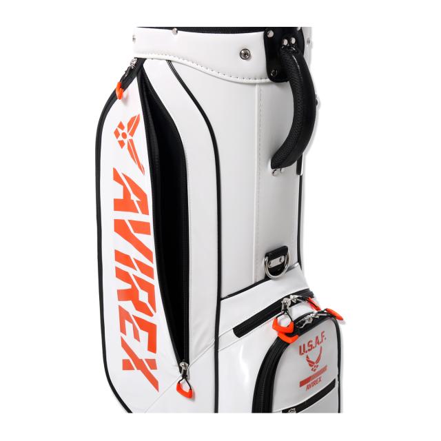 【レビュー投稿で+5％還元】アヴィレックス ゴルフ キャディバッグ カート型 5分割 8.5型 2.6kg 46インチ メンズ AVG2F-BA1 エアフォース AVIREX 軽量 ミリタリー sh_of agesugi_sfa クリスマス_mp