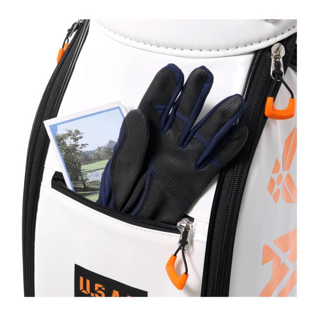 【レビュー投稿で+5％還元】アヴィレックス ゴルフ キャディバッグ カート型 5分割 8.5型 2.6kg 46インチ メンズ AVG2F-BA1 エアフォース AVIREX 軽量 ミリタリー sh_of agesugi_sfa クリスマス_mp