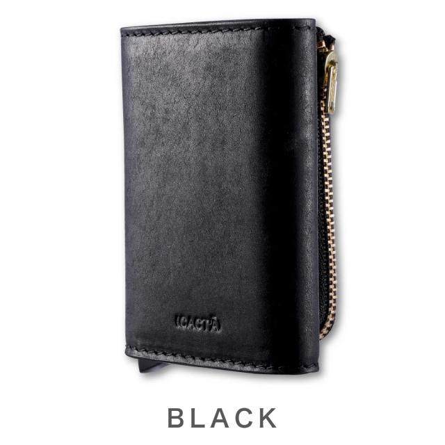 【レビュー投稿で+5％還元】カクタ 三つ折り財布 ミニ財布 スキミング防止 PAYMENT HUNTER WALLET -PUEBRO- 2005 メンズ レディース (CACT'A) 本革 レザー コンパクトウォレット スライド式 カードケース 開運 一粒万倍日 sh_of agesugi_sfa クリスマス_mp クリスマス_wp