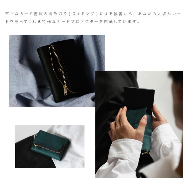 【レビュー投稿で+5％還元】カクタ 三つ折り財布 ミニ財布 スキミング防止 PAYMENT HUNTER WALLET -PUEBRO- 2005 メンズ レディース (CACT'A) 本革 レザー コンパクトウォレット スライド式 カードケース 開運 一粒万倍日 sh_of agesugi_sfa クリスマス_mp クリスマス_wp