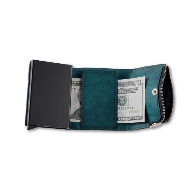 【レビュー投稿で+5％還元】カクタ 三つ折り財布 ミニ財布 スキミング防止 PAYMENT HUNTER WALLET -PUEBRO- 2005 メンズ レディース (CACT'A) 本革 レザー コンパクトウォレット スライド式 カードケース 開運 一粒万倍日 sh_of agesugi_sfa クリスマス_mp クリスマス_wp